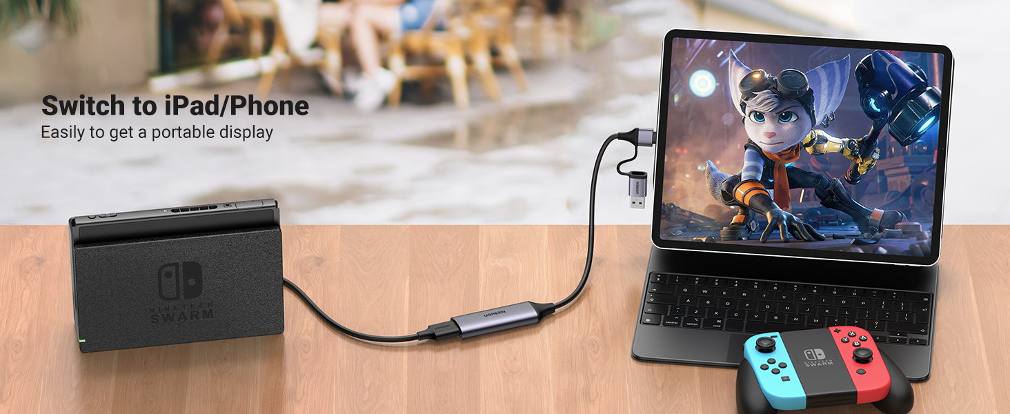 UGREEN Video Capture Card 4K HDMI to USB/Type-C HDMI Video Grabber Box ...