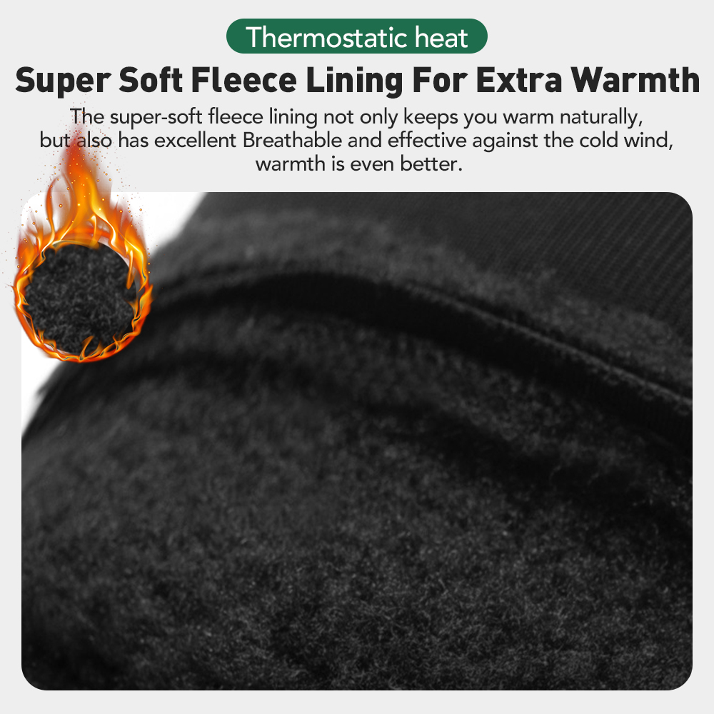 Newboler Winter Gloves Warm Ski Gloves Two Finger Flip Motorcycle ...