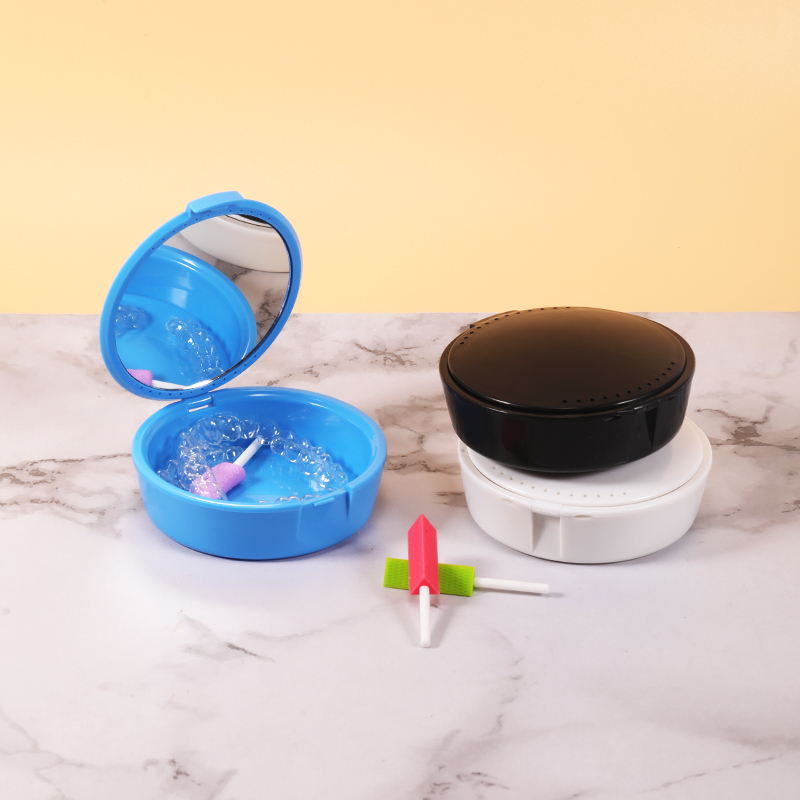 Air Vent Type Dental Retainer Box with Mirror Dental Orthodontic ...