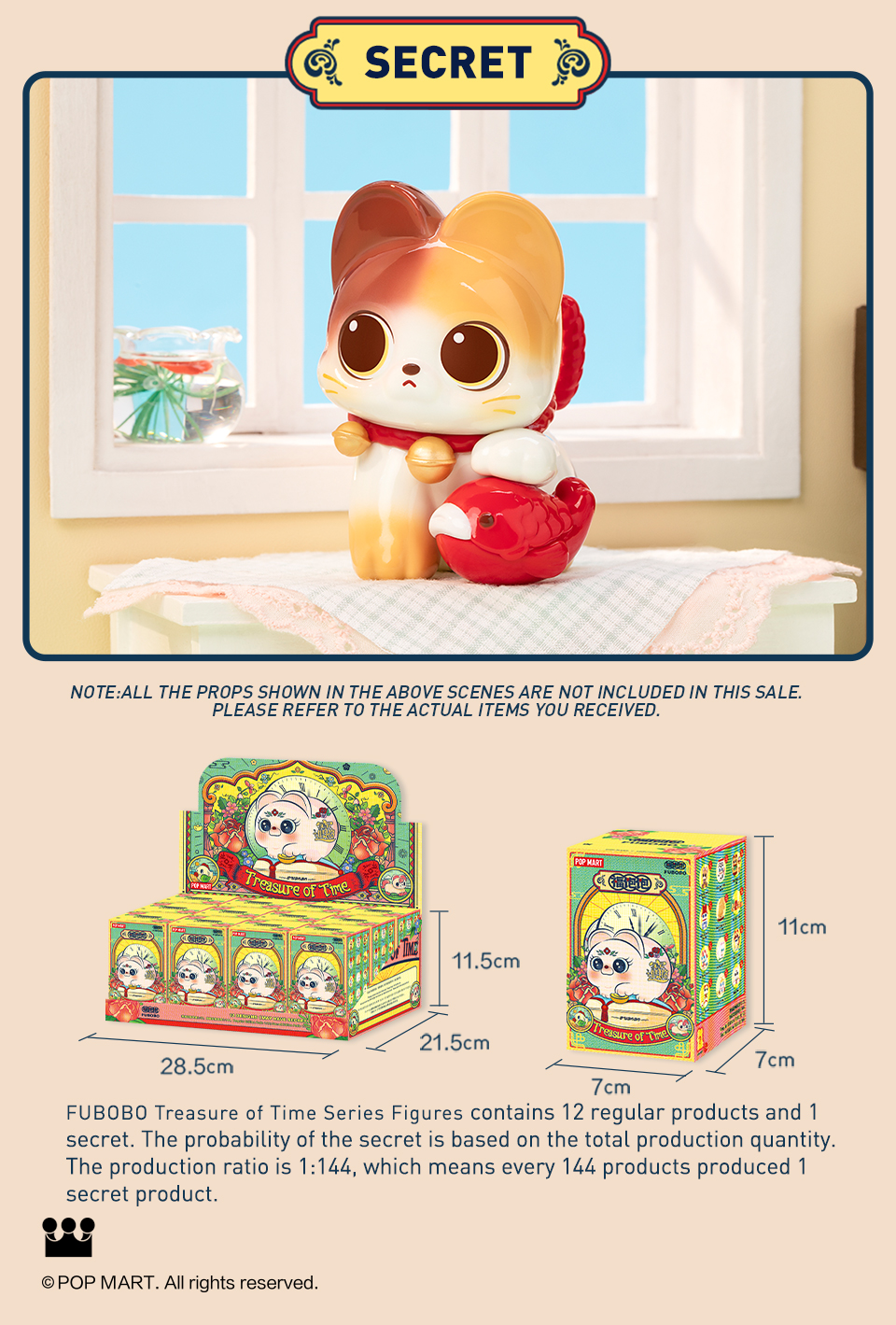 POP MART FUBOBO Treasure of Time Series Figures Blind Box Action Toys ...