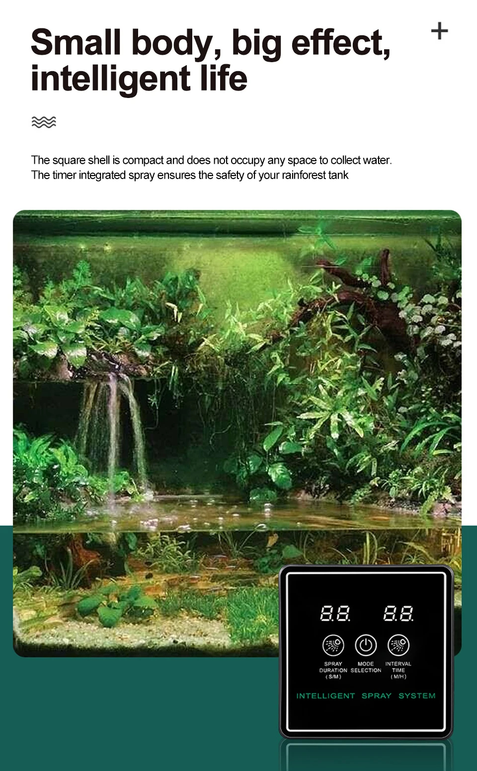 Intelligent Automatic Reptile Fogger Touch Screen Sprinkler Control ...