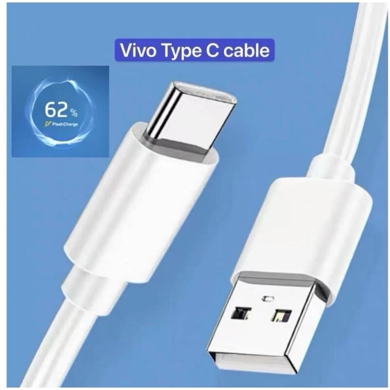 Vivo Charger 44W Adapter UK Plug Fast Charger power 3-Pin USB to Type C ...