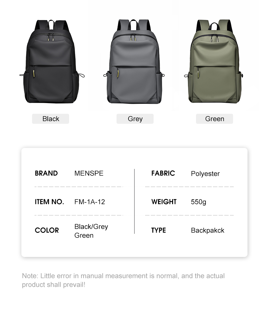 Menspe Waterproof Backpack Laptop Bag Pack Men Water Proof Work Bagpack ...