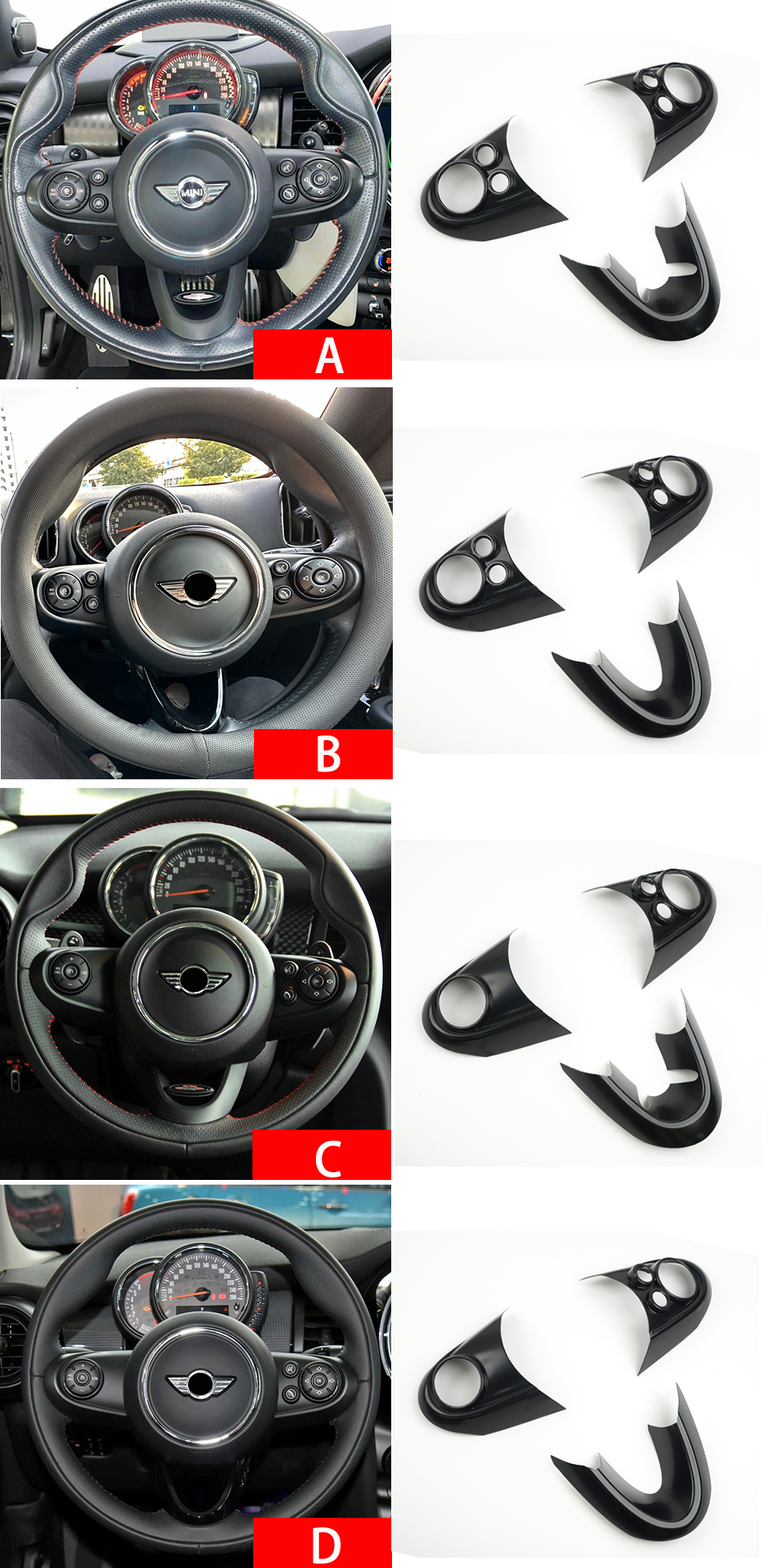 For MINI One Cooper S JCW F60 F55 F54 F56 F57 Car Steering Wheel Button ...