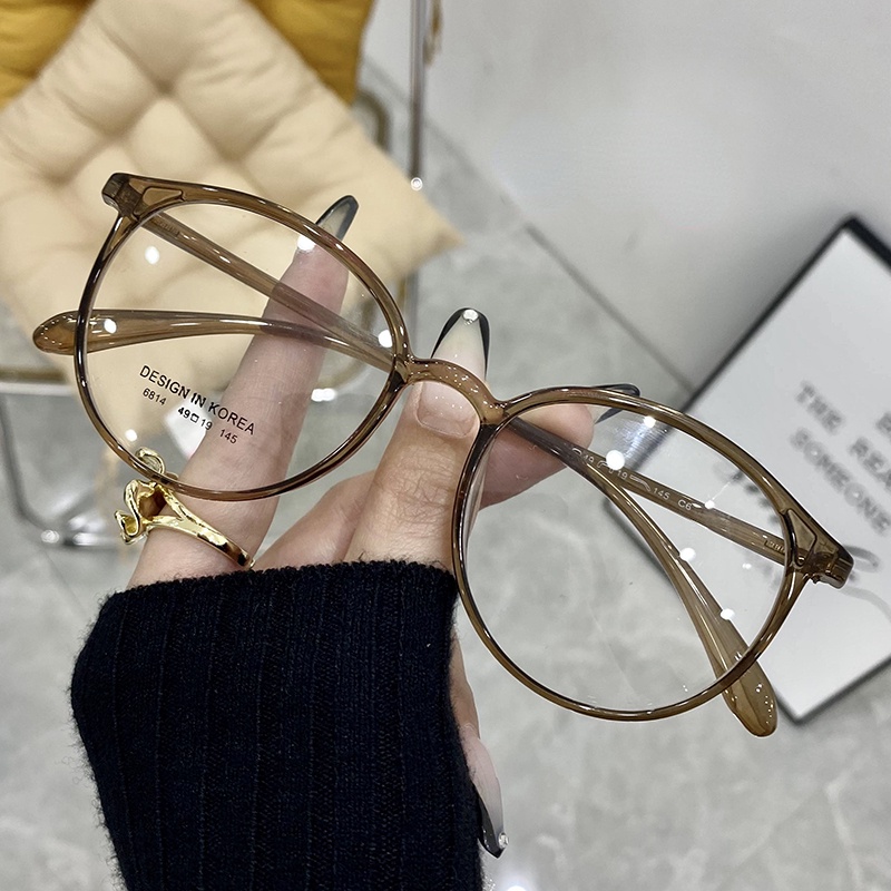 Korean Eyeglasses Fashion Anti Blue Light Blocking Glasses Round Frame