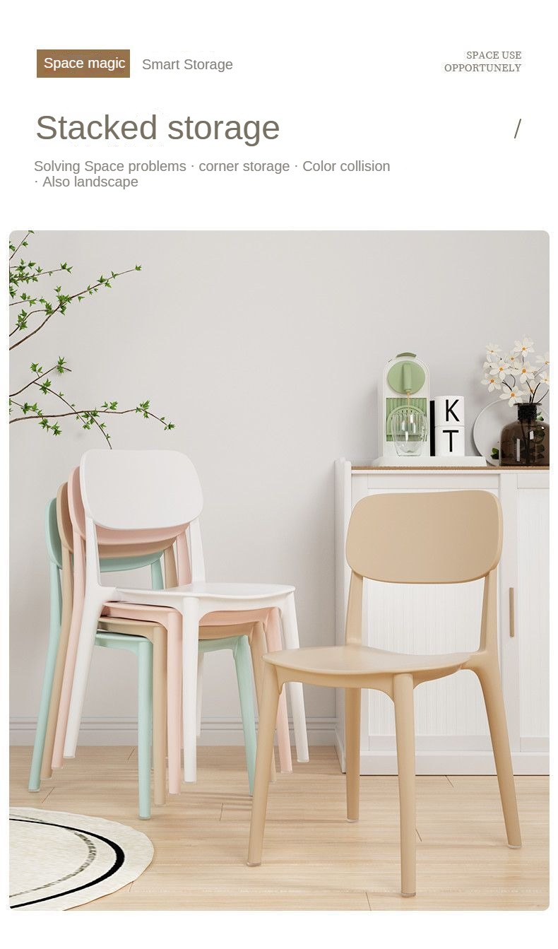 Nordic Candy Chair Plastic Chair Cafe Chair Dining Chair Study Chair ...