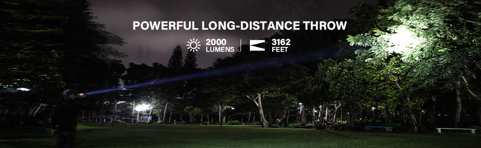 Sofirn SF26 Flashlight Rechargeable Bright EDC Light Max 2000 Lumens ...