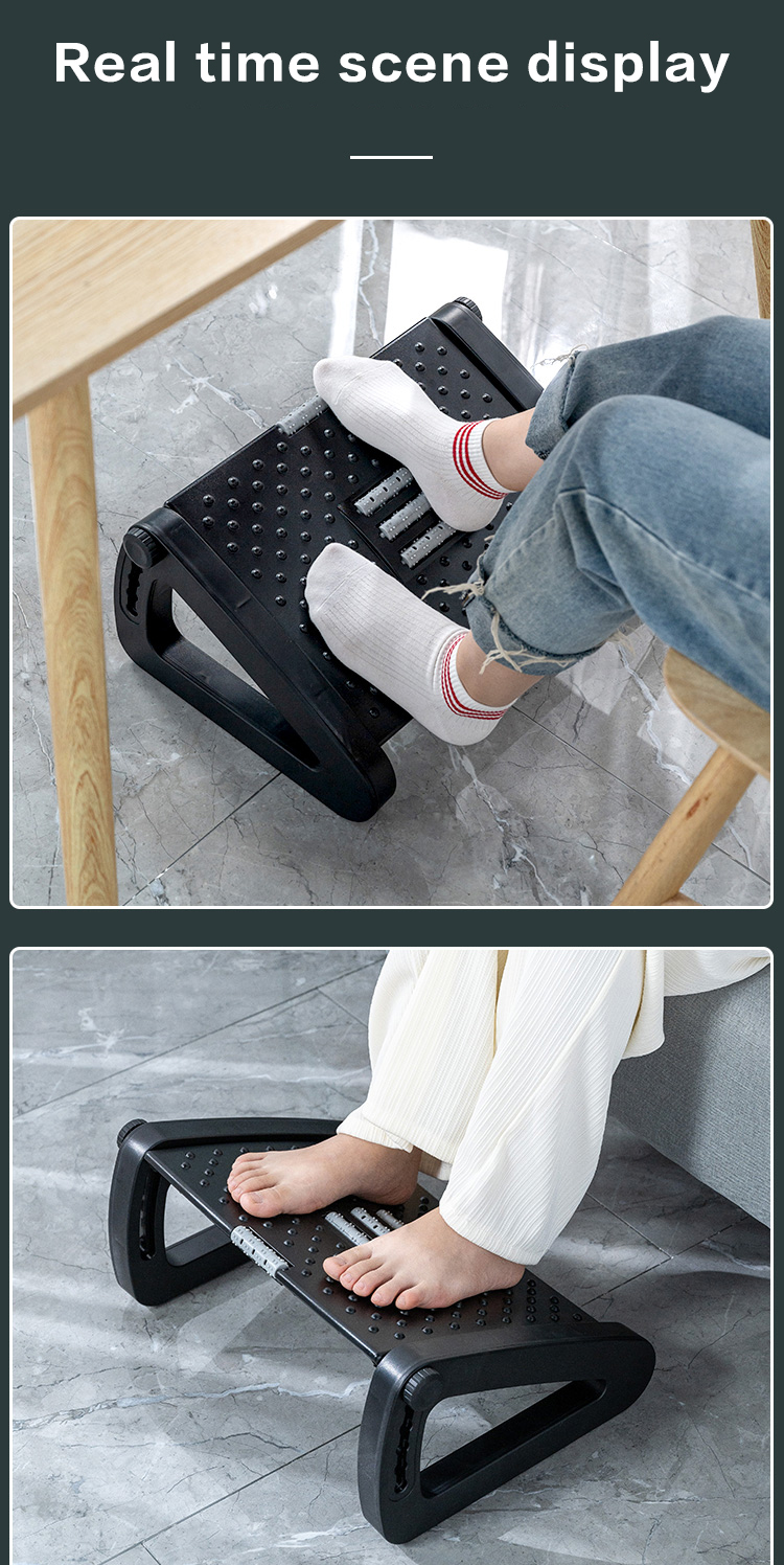 JAERSENT Adjustable Footrest ergonomic Foot Rest Office Under Desk With ...