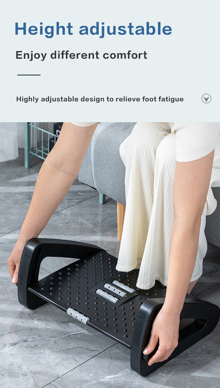 JAERSENT Adjustable Footrest ergonomic Foot Rest Office Under Desk With ...