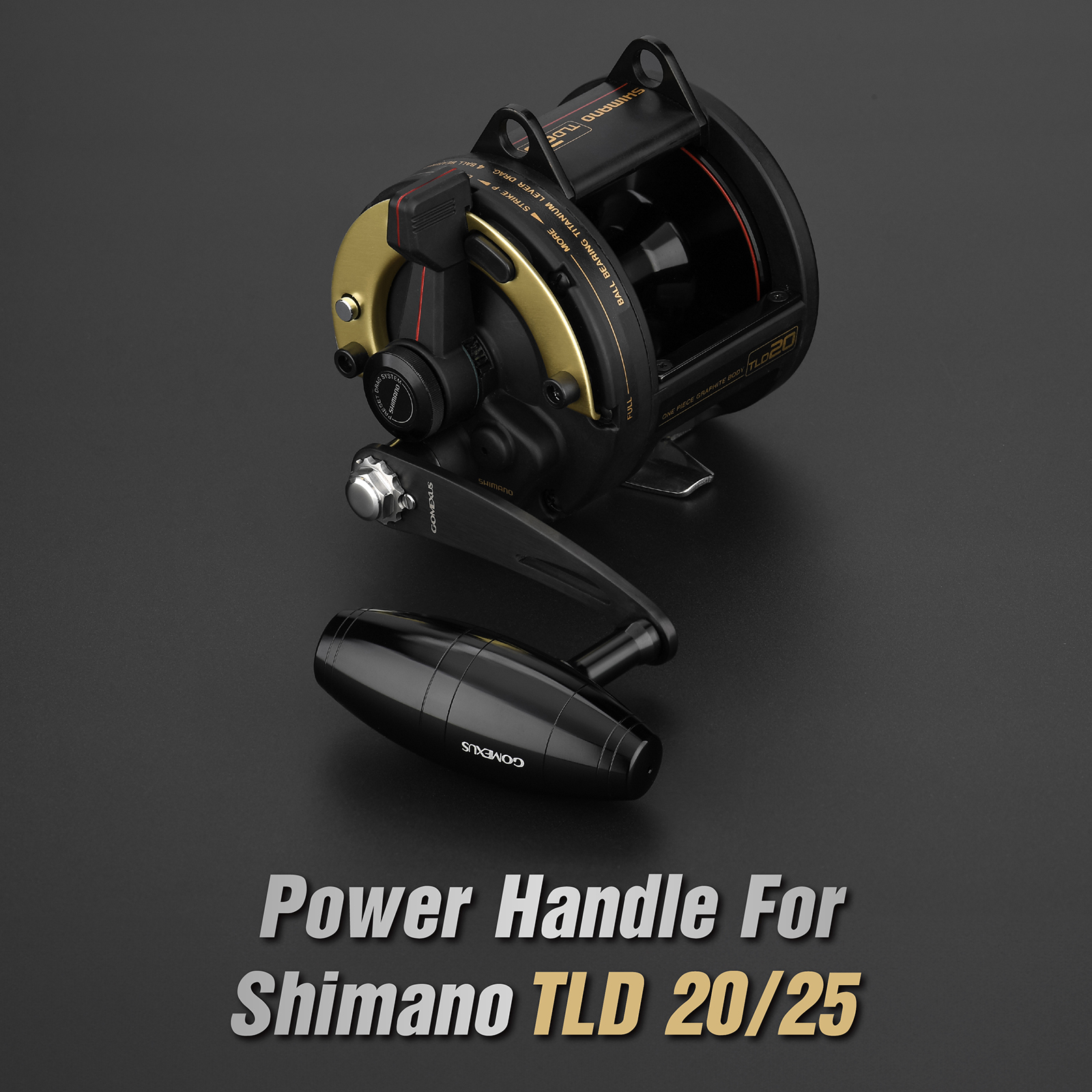 GOMEXUS Shimano Power Handle 85mm For 6x6 Maru S1 Shimano TLD Reel ...