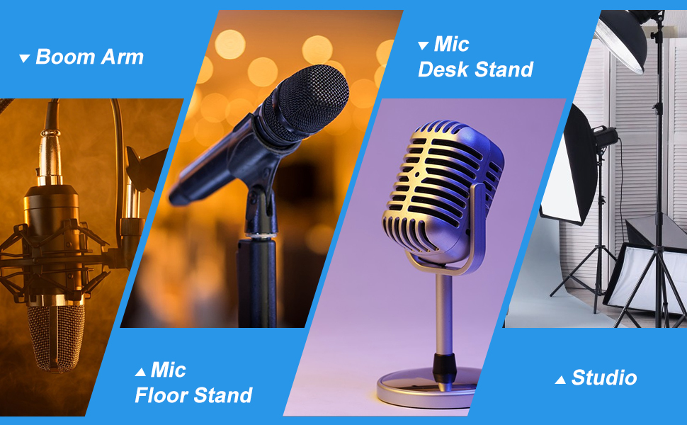 8 Pieces Mic Stand Adapter 5/8 Female to 3/8 Male and 3/8 Female to 5/8 ...