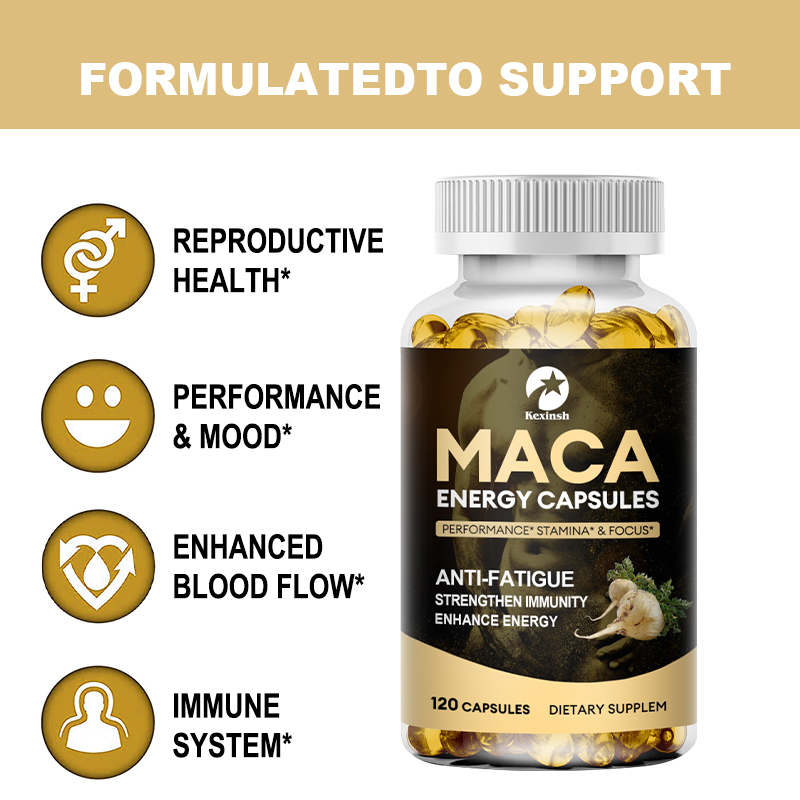 Maca Root Capsules With Ashwagandha & For Natural Energy Booster ...
