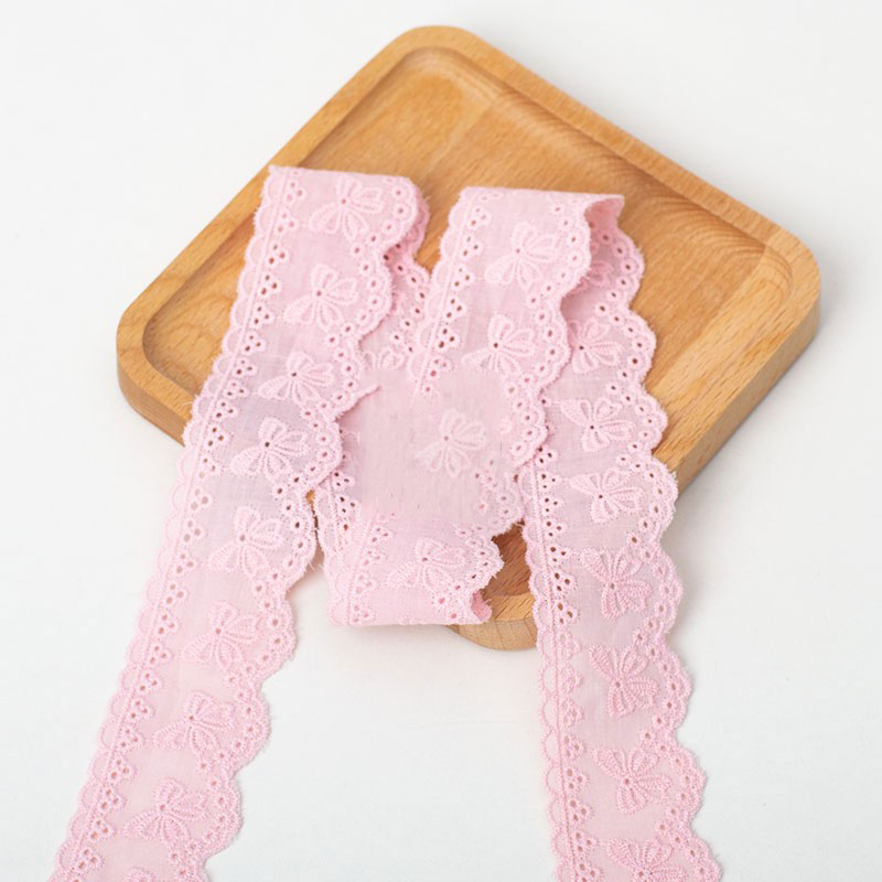1 size handmade cloth edge lace accessory, colored lock edge bow cotton ...