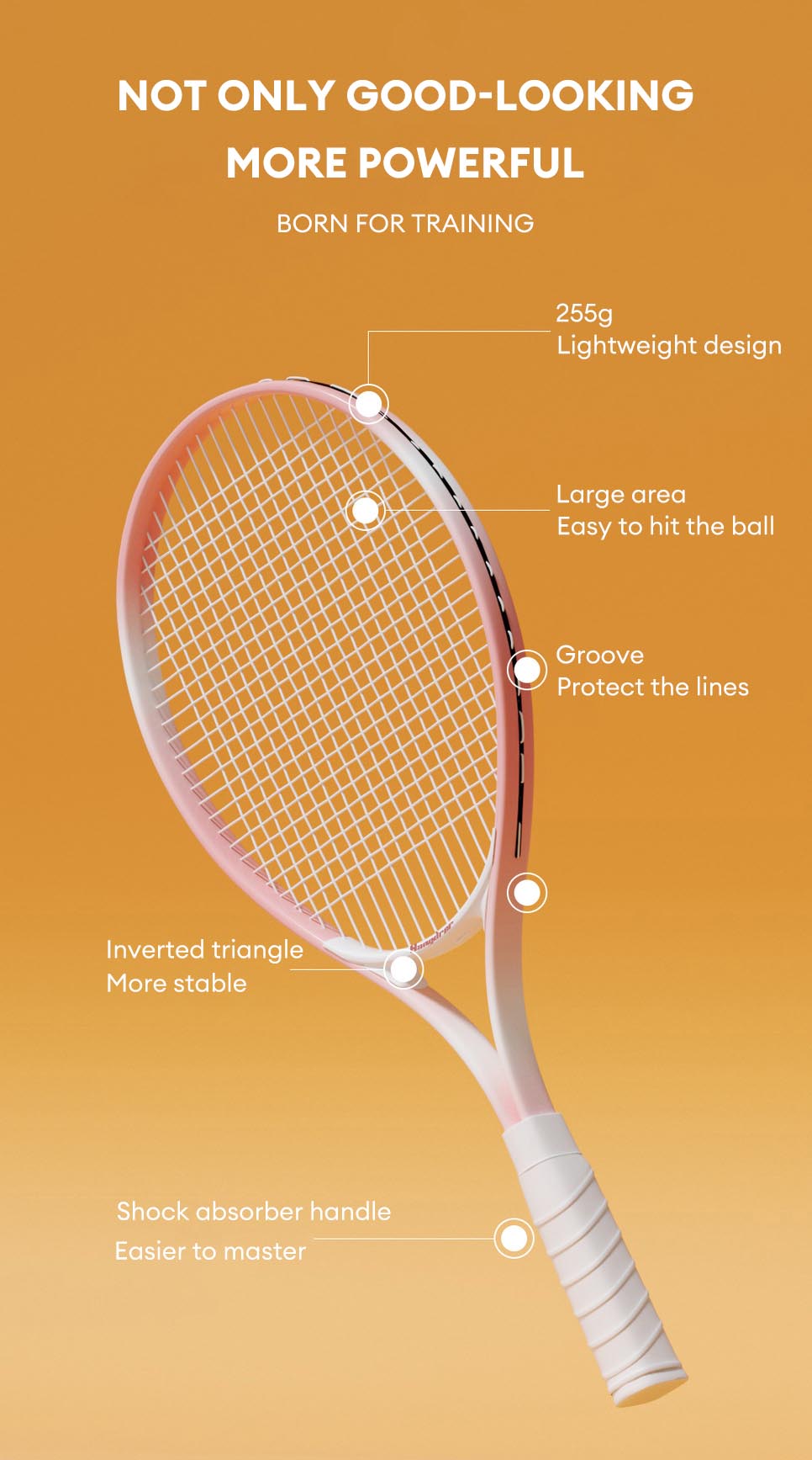 Tennis Trainer Single Player With Line Rebound Self Training Tool ...