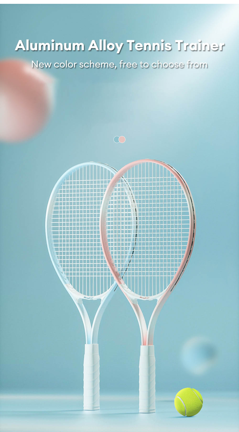 Tennis Trainer Single Player With Line Rebound Self Training Tool ...