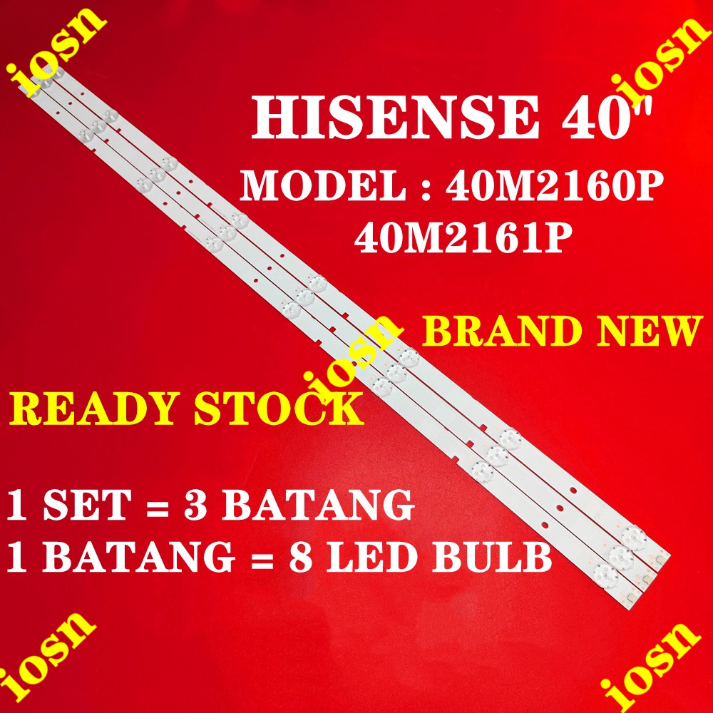 40M2160P HISENSE 40 INCH LED TV BACKLIGHT ( LAMP TV ) 40M2160 40 ...