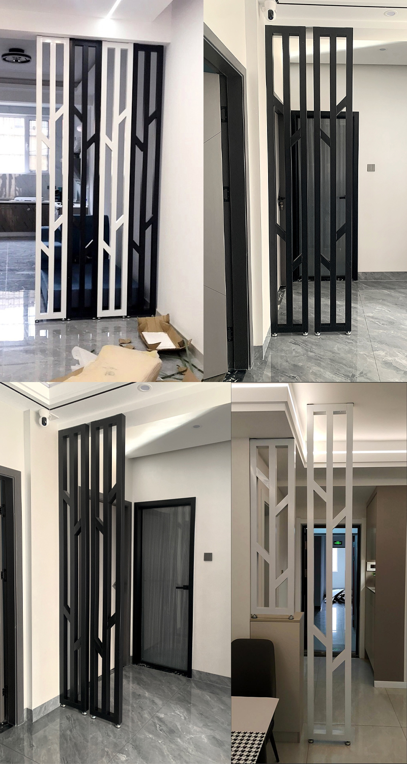 Iron screen wall partition room divider simple modern dining room ...