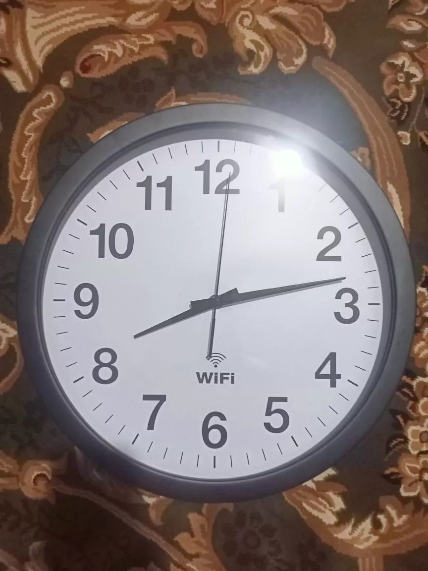 Wifi Clock Smart Network Automatic Timing WIFI Wall Clock Modern Simple ...