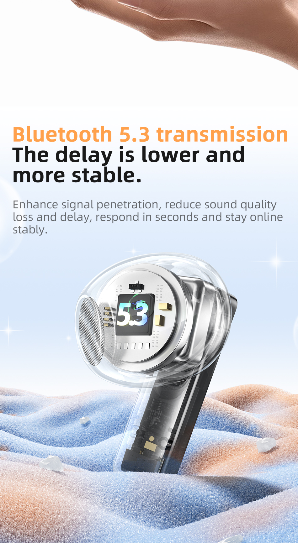 Awei T87 Bluetooth Earphone Wireless Earbud ENC Call Noise Cancelling ...