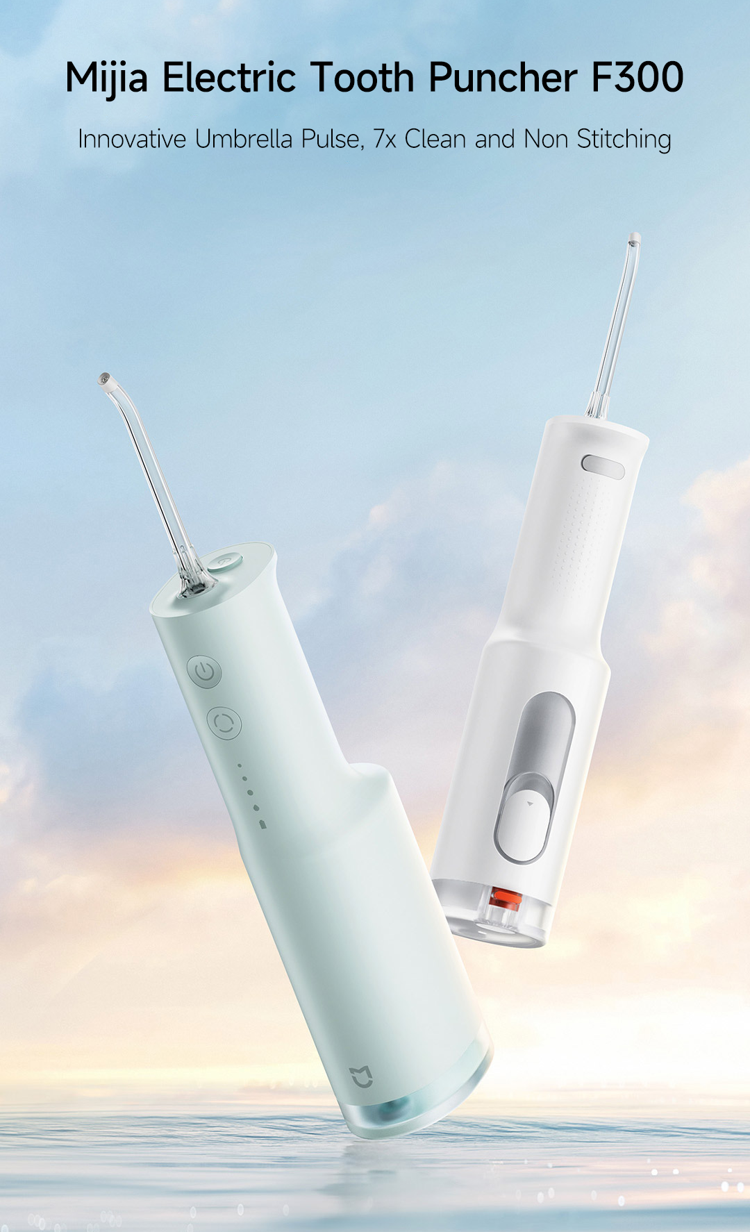 Xiaomi Mijia Electric Dental Oral Irrigator F300 4 Custom Modes Dual ...