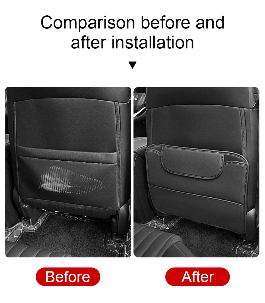 SEAMETAL 1PCS Car Seat back Anti Kick Pad Protector Cover Car Interior ...