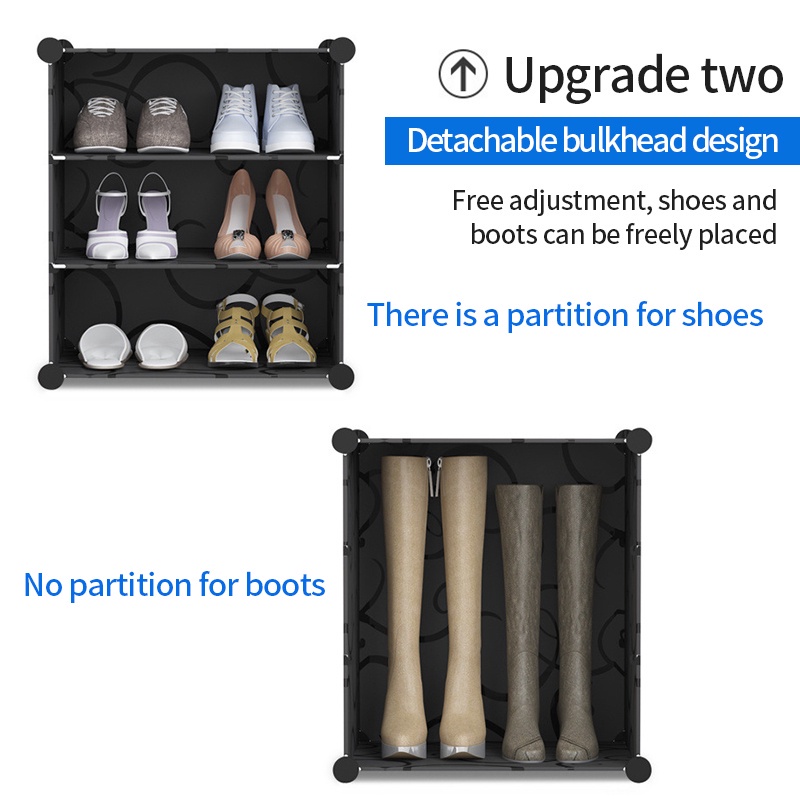 IKEA DIY Shoe Rack Kasut With Door Rak Kasut Bertutup Shoe Box Shoe ...