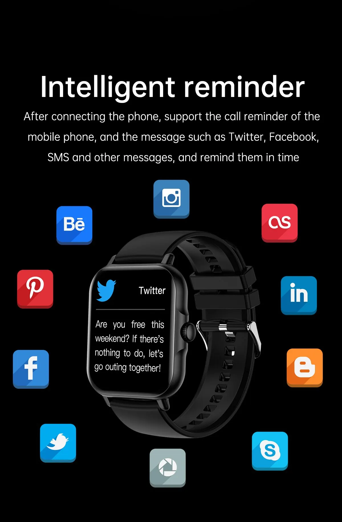 XIAOMI Couple Watches Smart Watch 1.69 Full Touch Screen Fitness ...