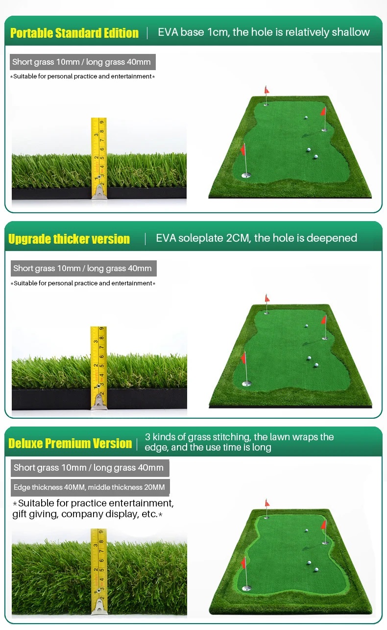 PGM Artificial grass mini golf putting green putter training mat for ...