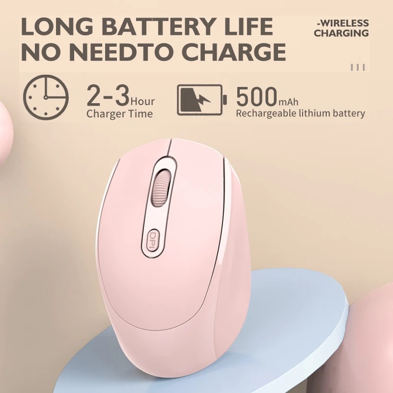 Rechargeable 2.4G Wireless Mouse Dual Mode Bluetooth Wireless Silent ...