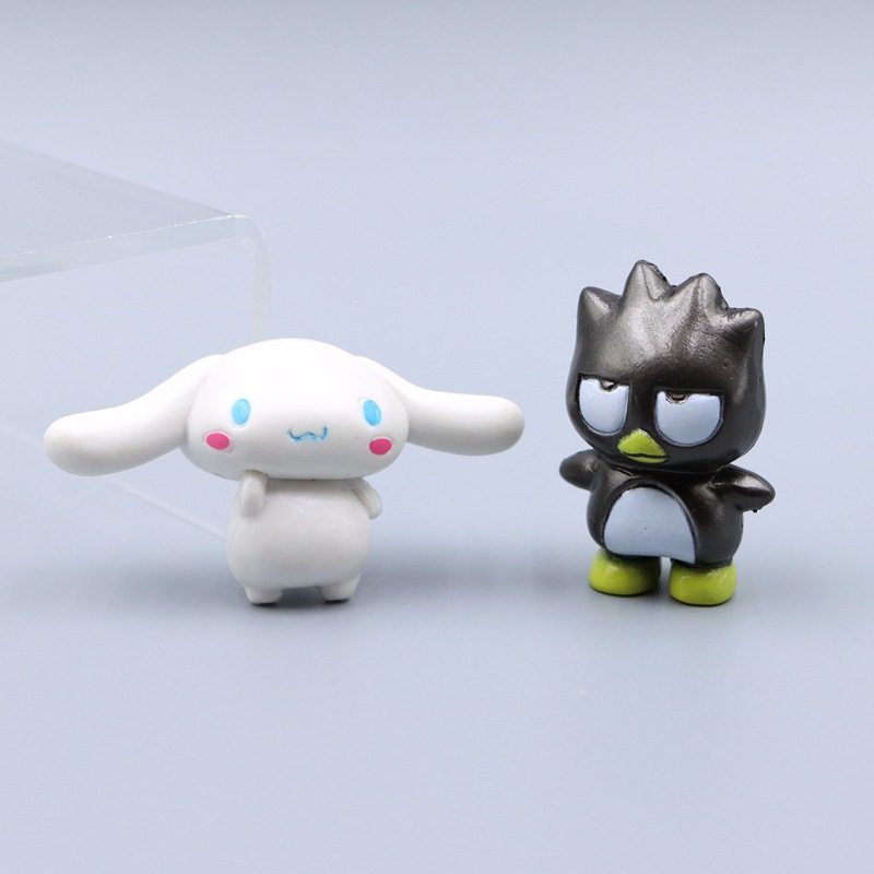 6Pcs/Set Sanrio Anime Figure Kuromi Hello Kitty My Melody Cinnamoroll ...