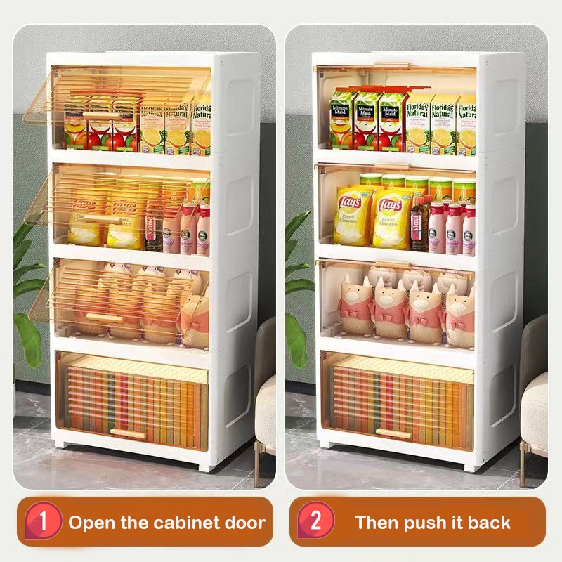 POP Storage Cabinet With Wheels Large Capacity Save Space Kitchen ...