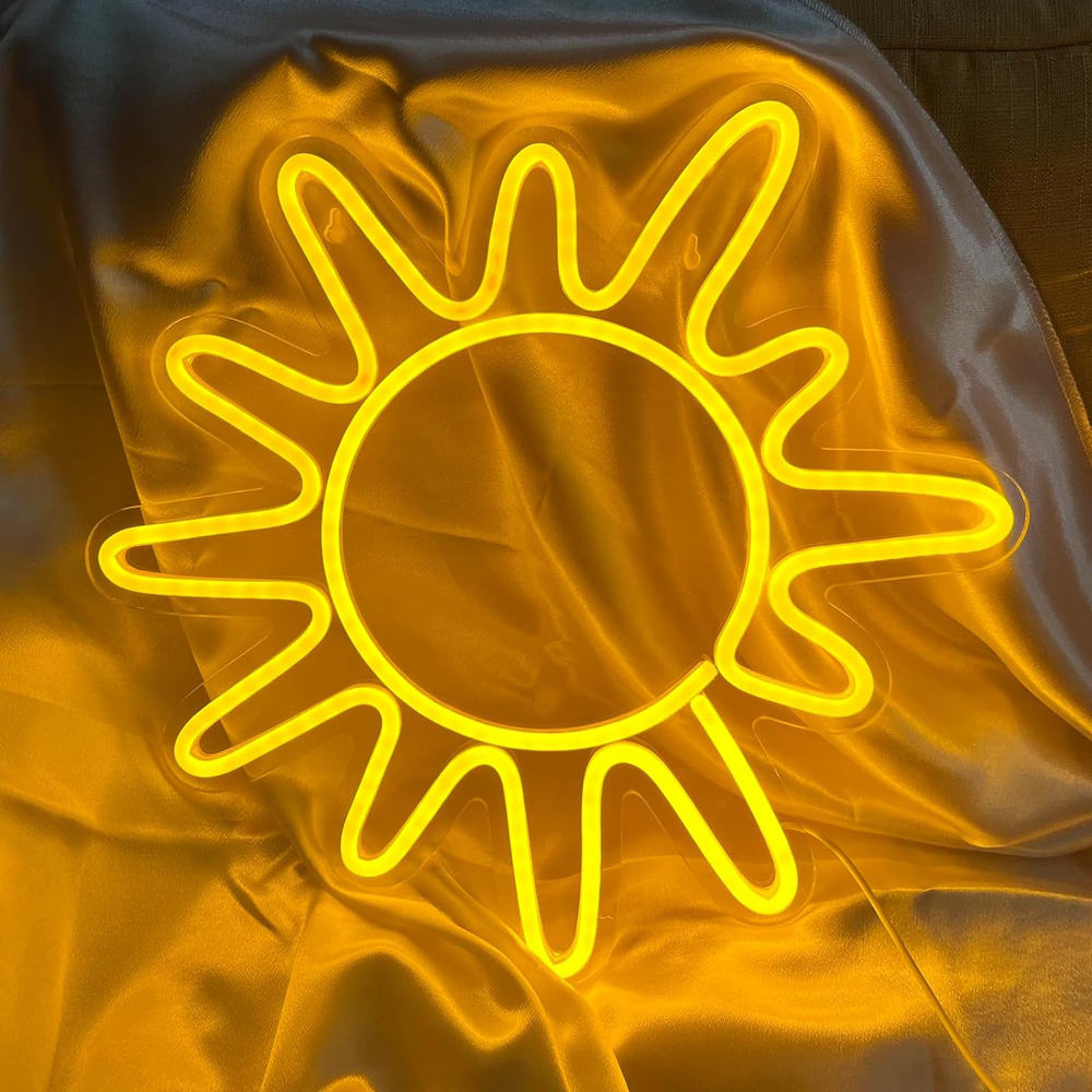 Sunset Neon Sign,Coconut Tree Led Neon Light for Party,Sun on The Sea ...