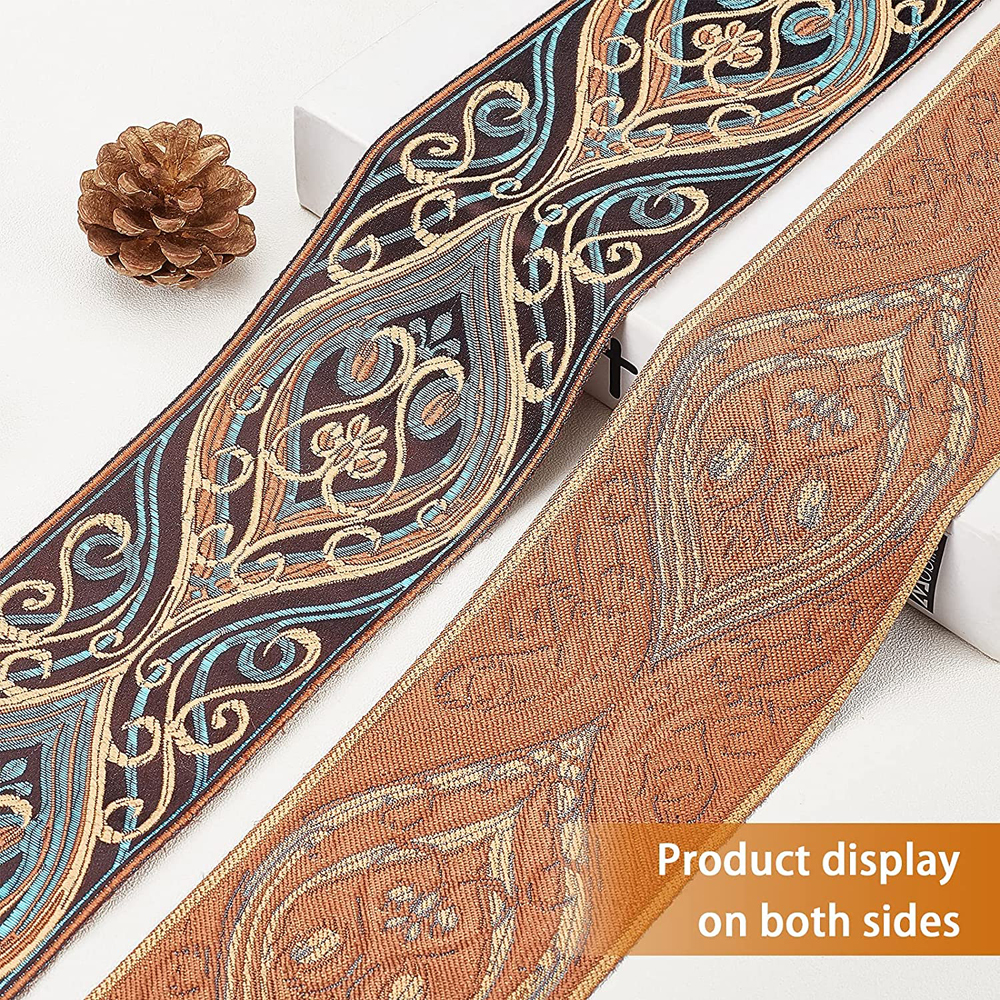 1M Blue Pink Flower Lace Trim Fabric Ribbon Sewing Craft | Shopee Malaysia