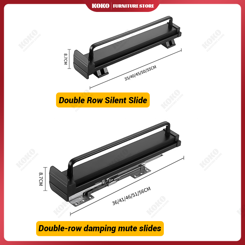 Built-in pull-out pants rack closet inside hanging rod top mounted ...