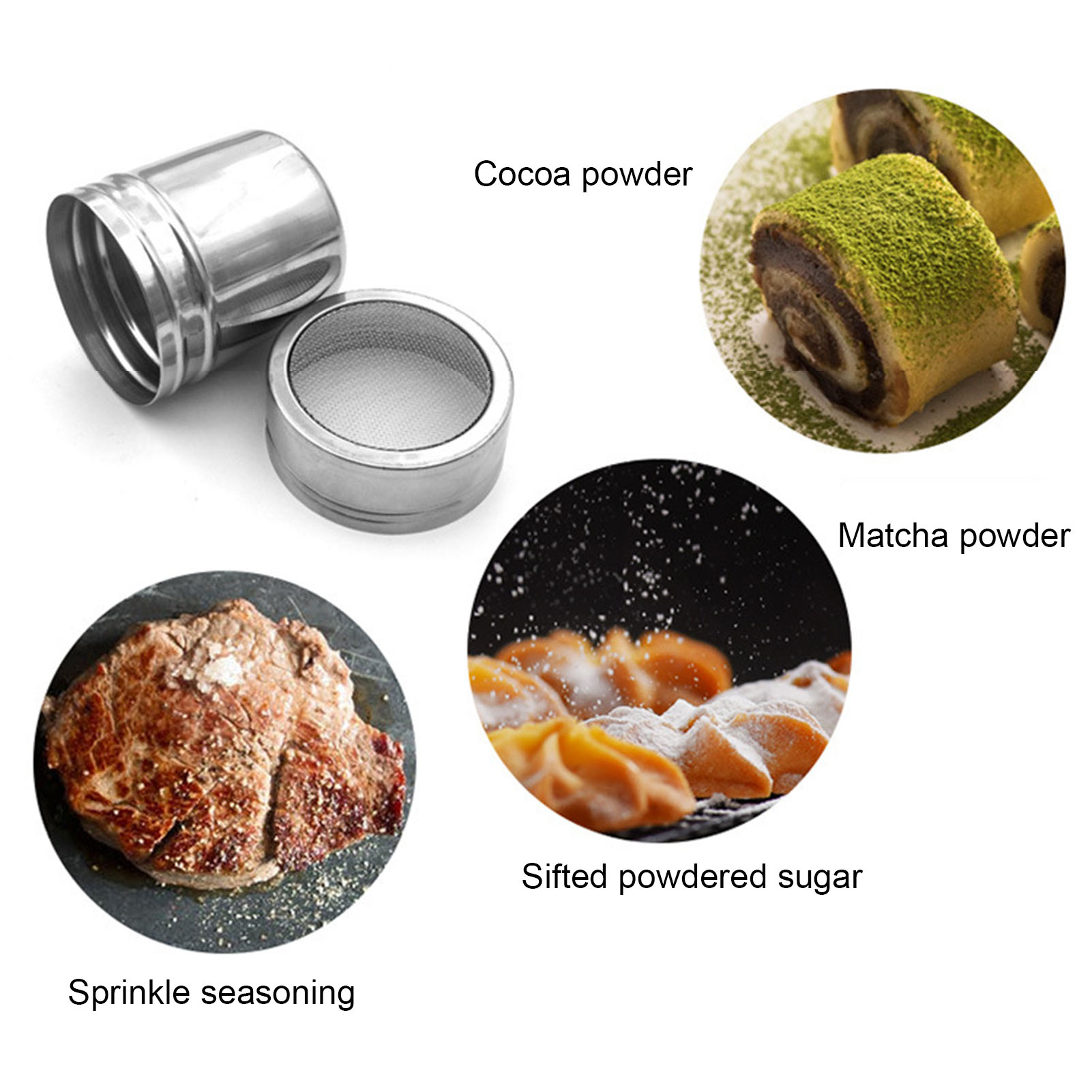 /LO/ Secure Spice Shaker Spice Container with Even Distribution Premium ...
