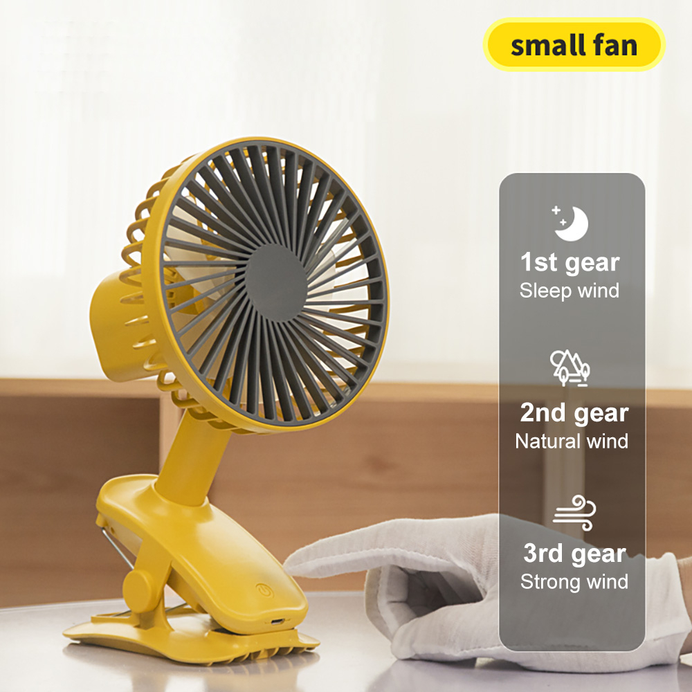 Mini Clip Fan Auto-rotate Mini Table USB Charging Fan Small Kipas Clip ...