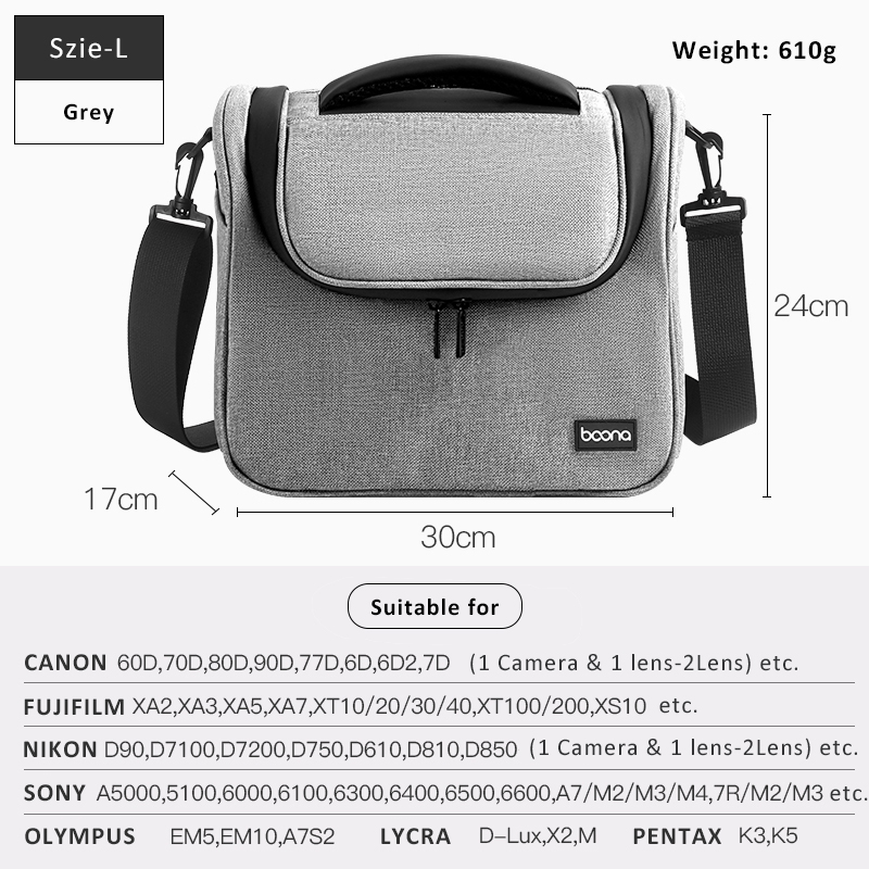 Digital DSLR Camera Bag Lens Photography Storage Bag Shoulder Bag Micro ...