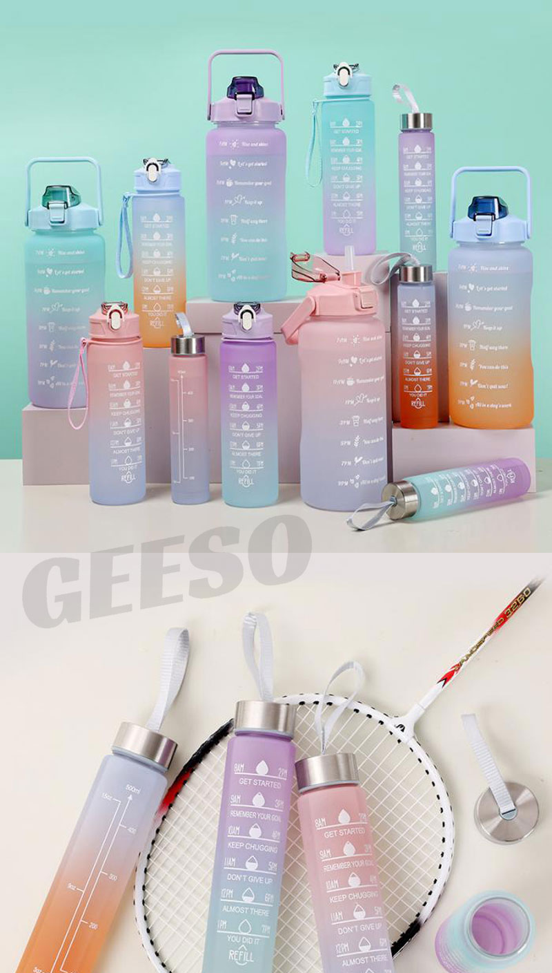 GEESO 3pcs/Set Sports Large Capacity Water Bottle School Girl Children ...