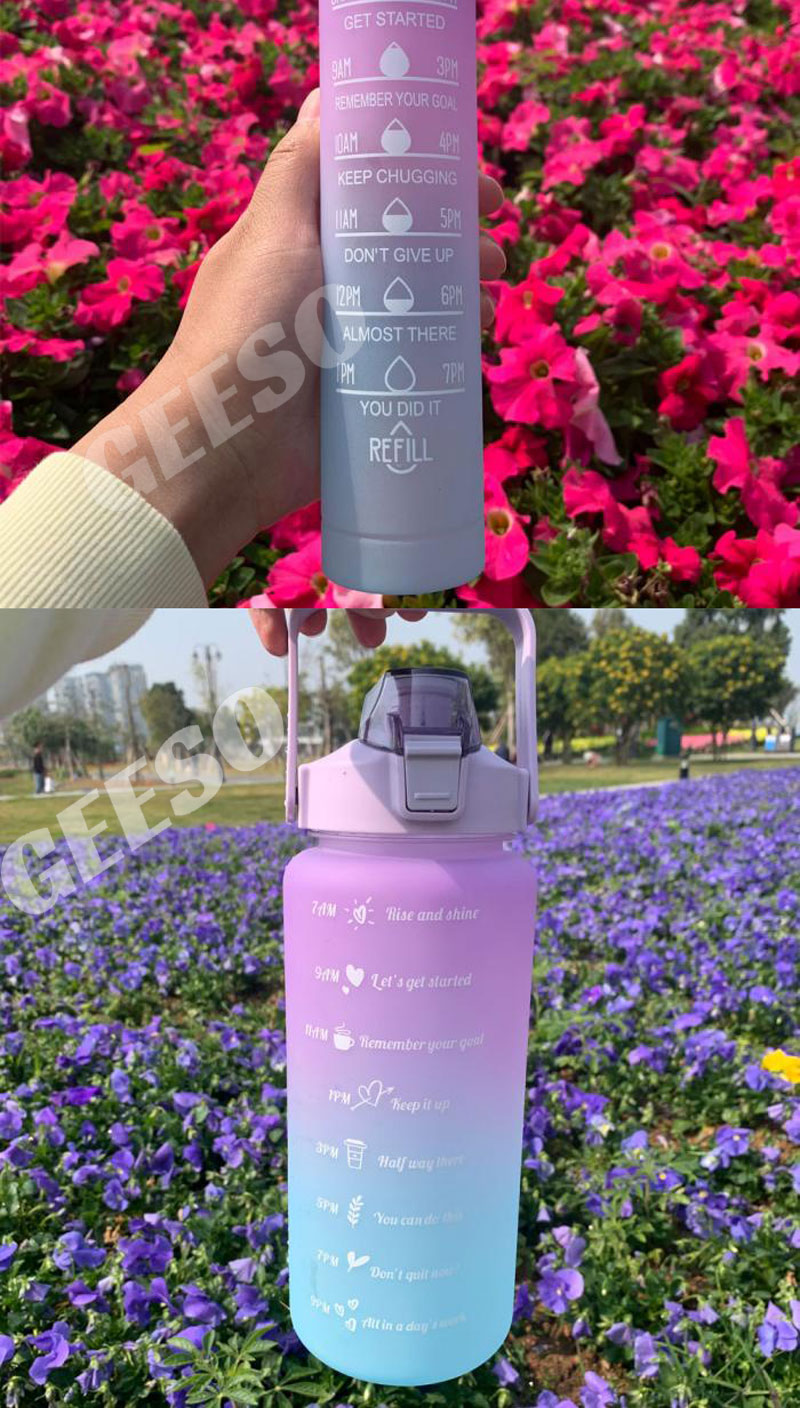 GEESO 3pcs/Set Sports Large Capacity Water Bottle School Girl Children ...