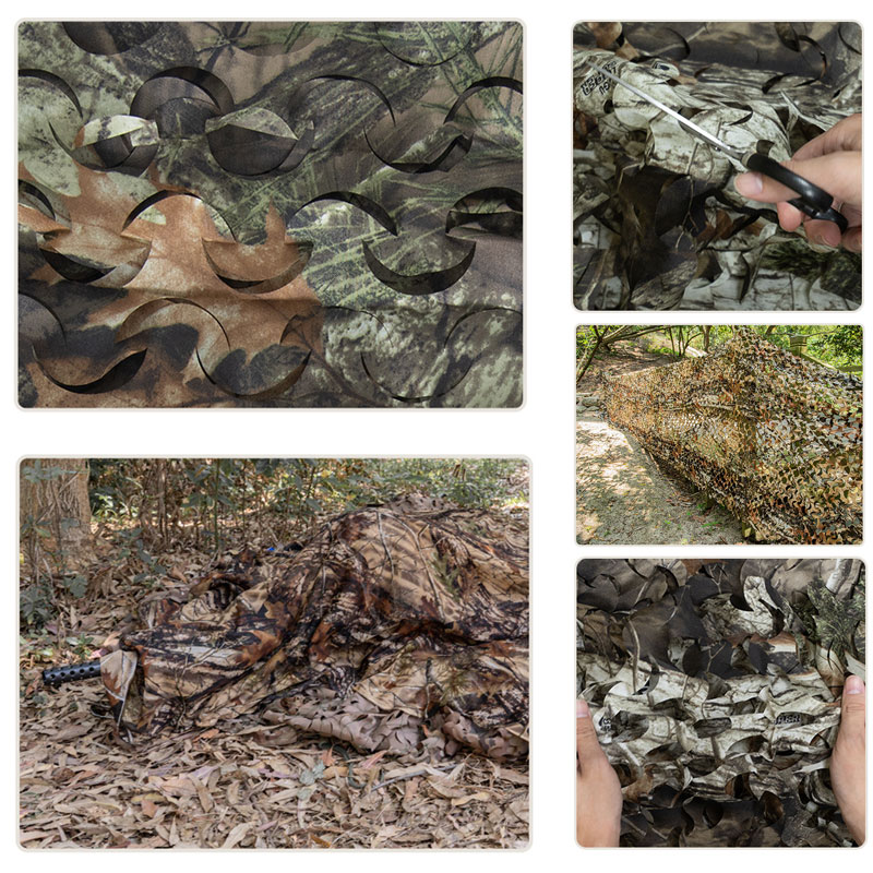 Real Tree Straw Camouflage Net Without Mesh Netting Grid Tear-Resistant Polyester Camo Network ...