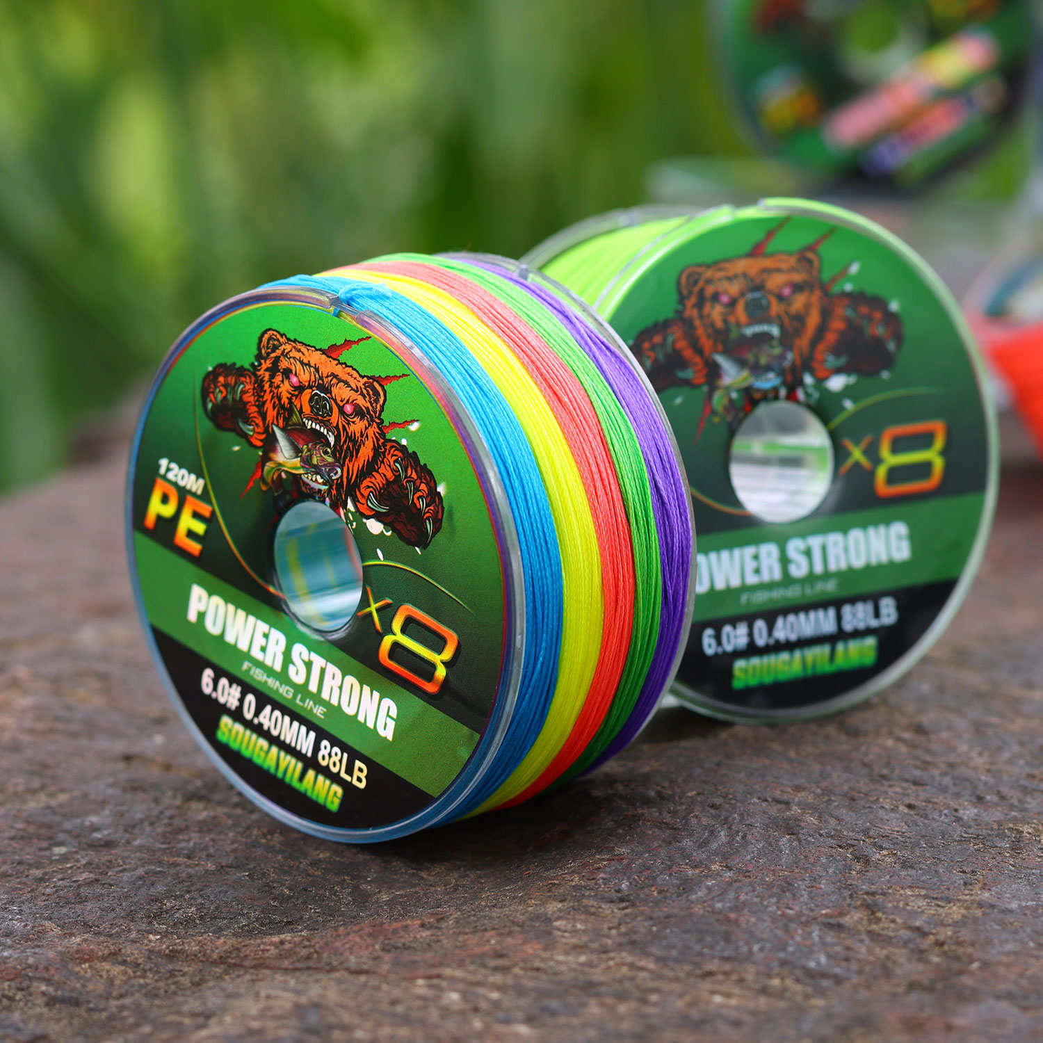 Sougayilang 120M PE Power Strong Fishing Line 8 Strands Strongest ...
