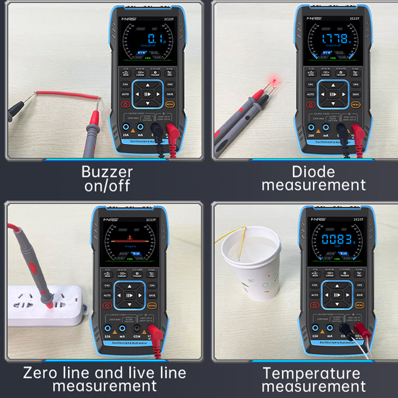 3 In1 Handheld Smart Digital Oscilloscope Multimeter 9999 Counts True ...