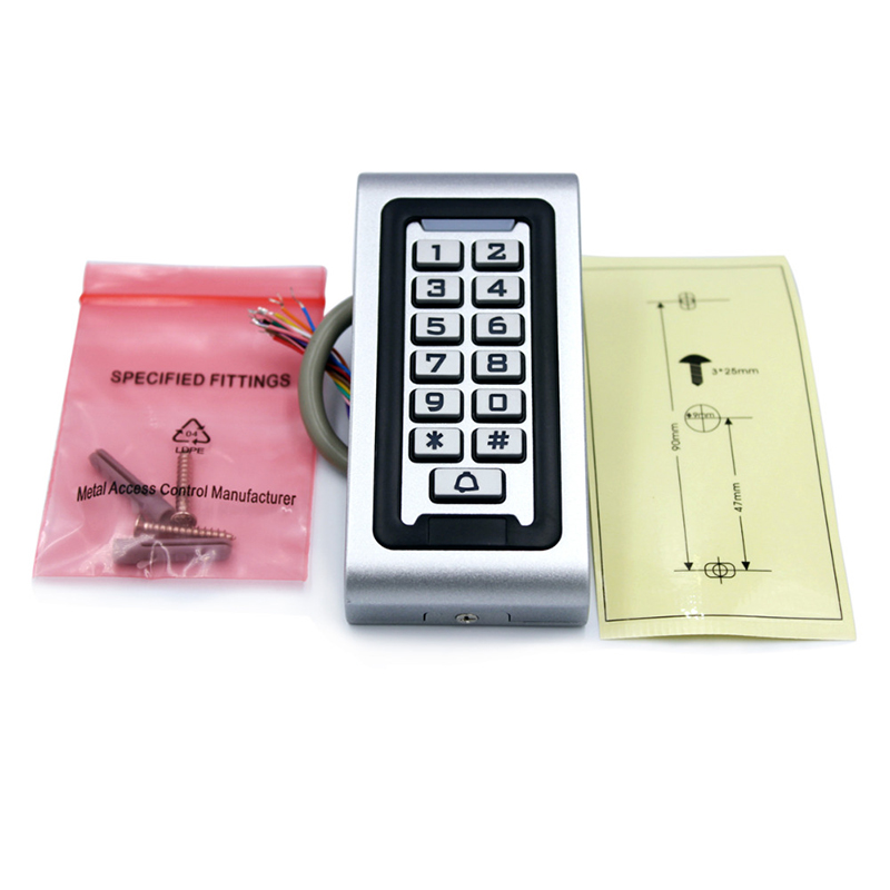 IP67 Waterproof RFID Metal Access Control Kit All-in-one Silicone Key ...