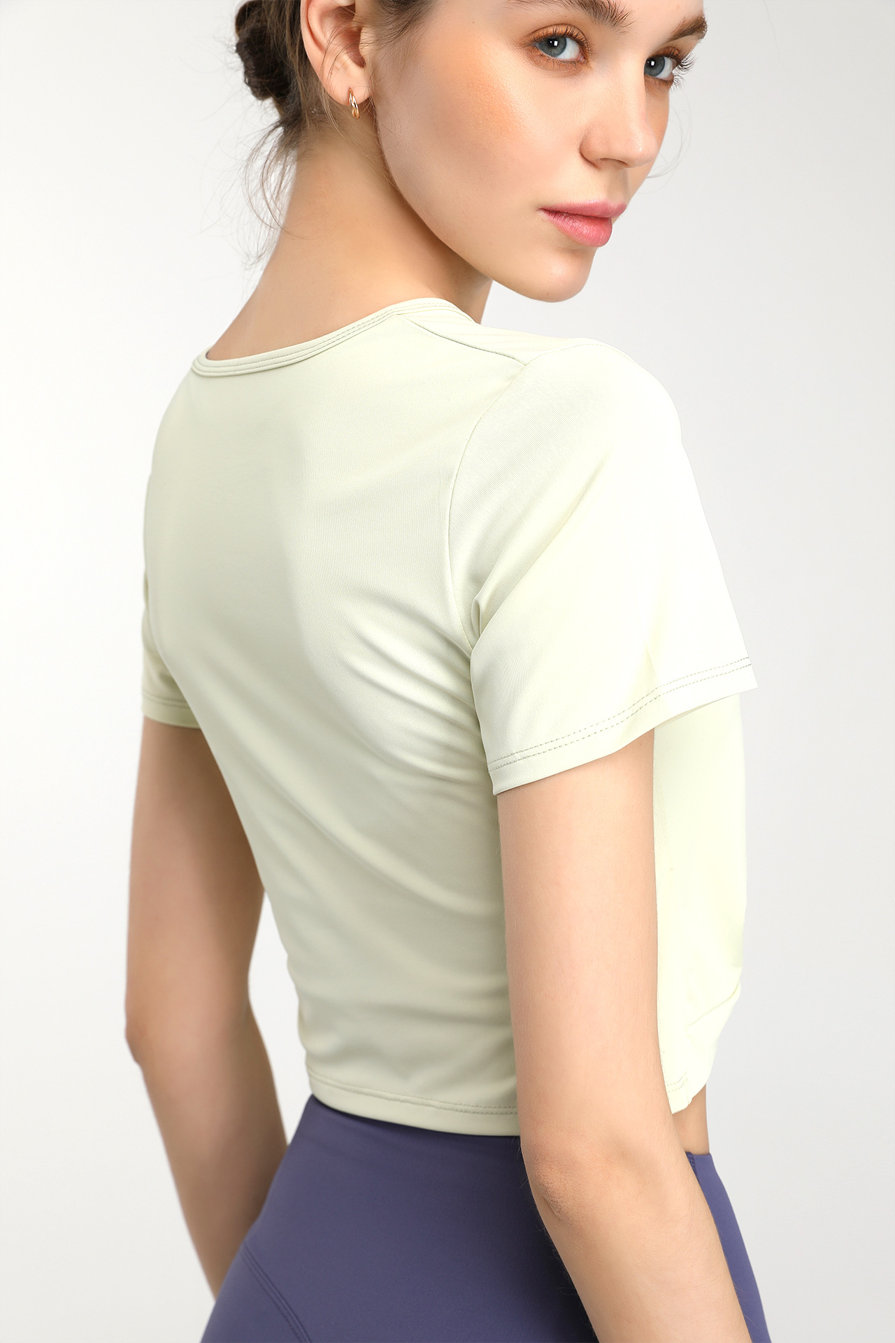 Women's Short Sleeve Workout Tops Sports Wear For Women Gym T-shirt ...