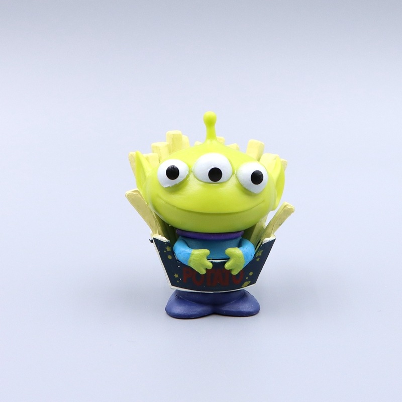 3Pcs/Set 4.4cm Disney Anime Cartoon Toy Story Figure Aliens Hamburger ...