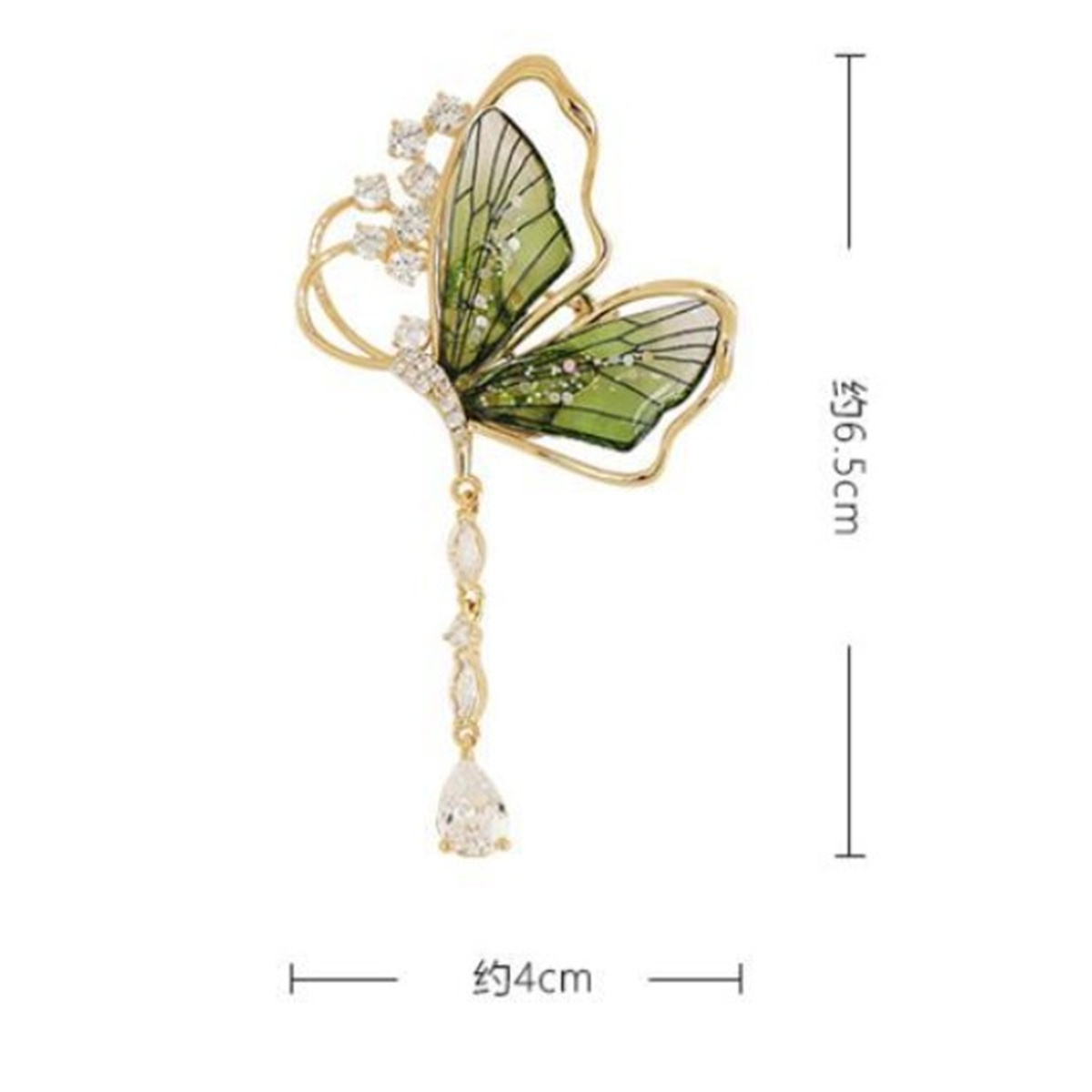Light luxury high-end butterfly tassels Brooch Shawl Shoulder Pin | Shopee Malaysia