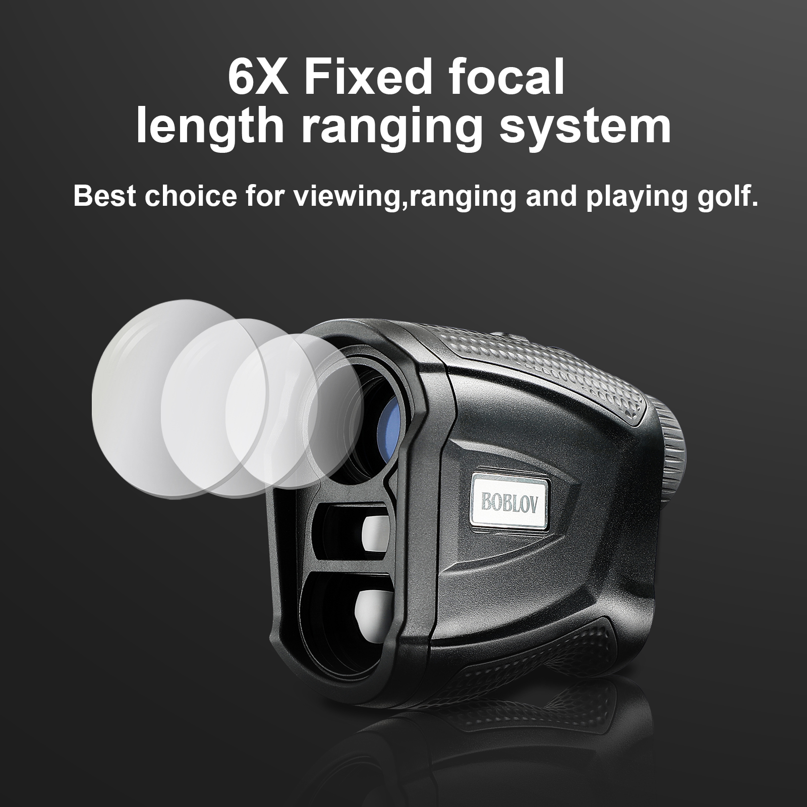 BOBLOV 3M02 Slope Distance 600M Rangefinder 6.5X Magnification Range ...