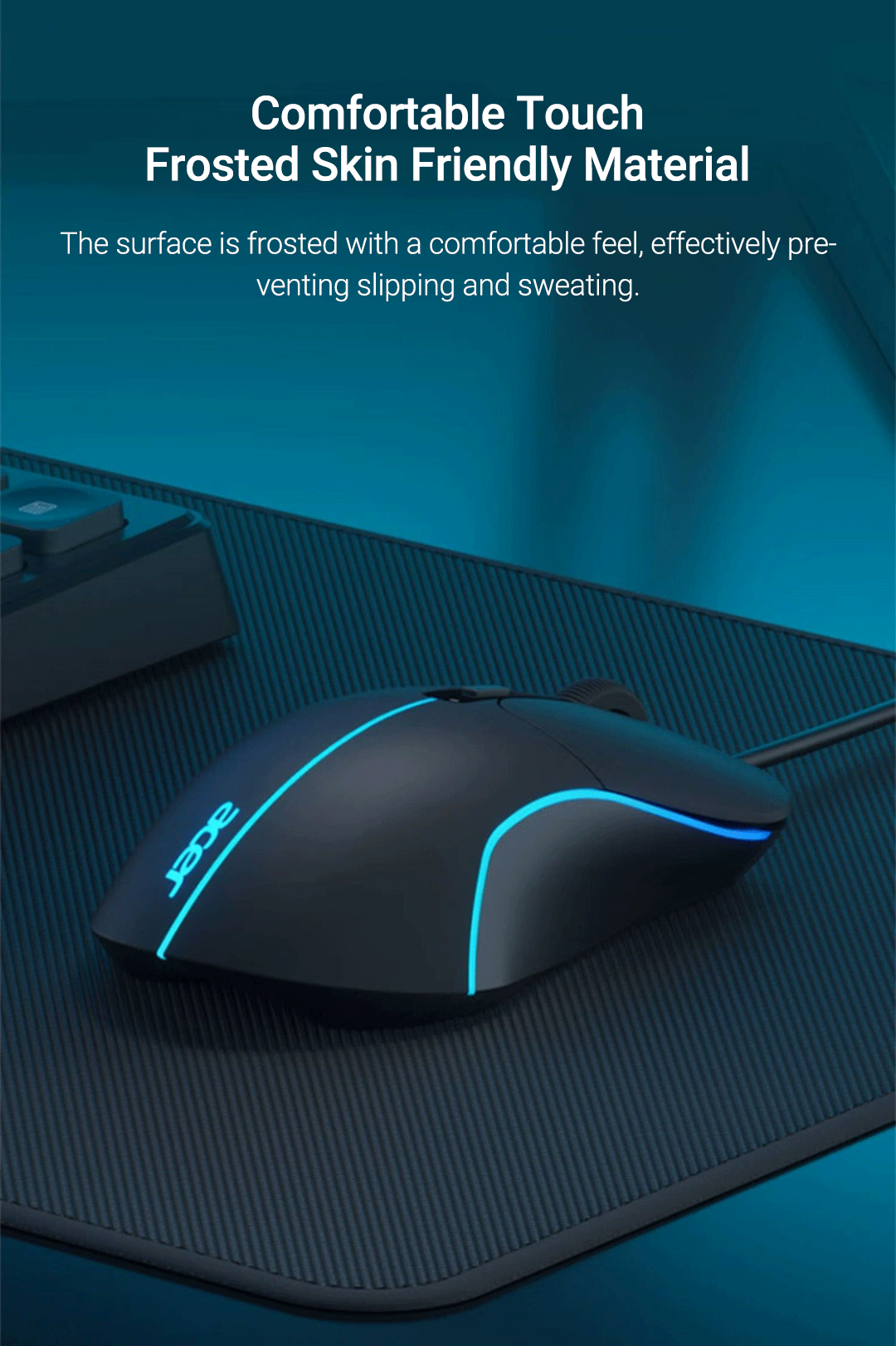 Acer Wired Mouse M115 3200DPI Colorful Lighting Effect Mute Design E ...