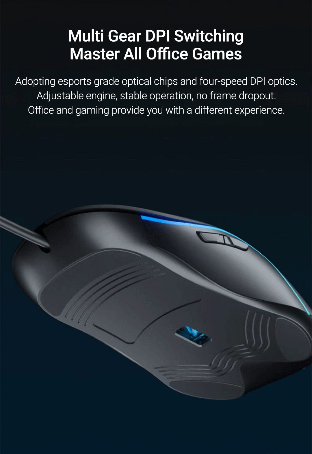 Acer Wired Mouse M115 3200DPI Colorful Lighting Effect Mute Design E ...