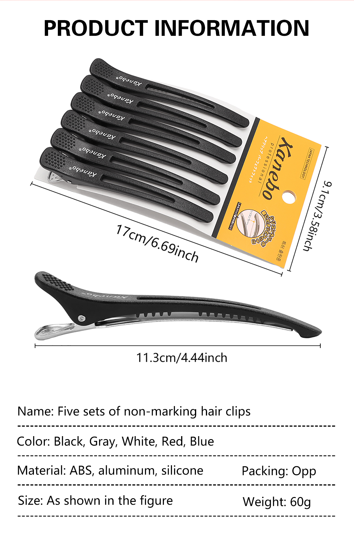 Spot #Hairdressing clip for hair cutting, seamless clip, Korean ...